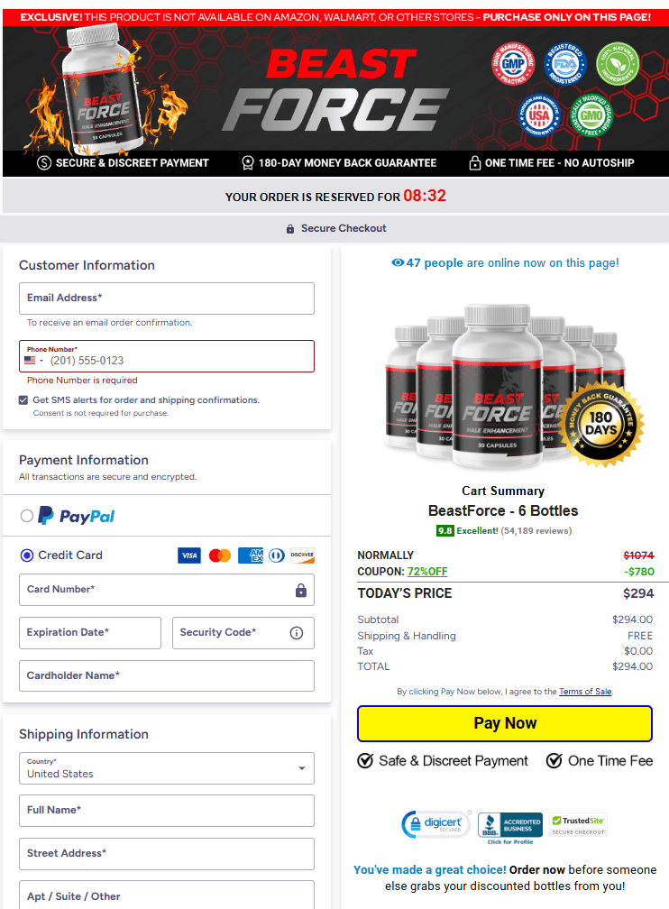 Beast Force™ | Official Website | Sexual Health Supplement